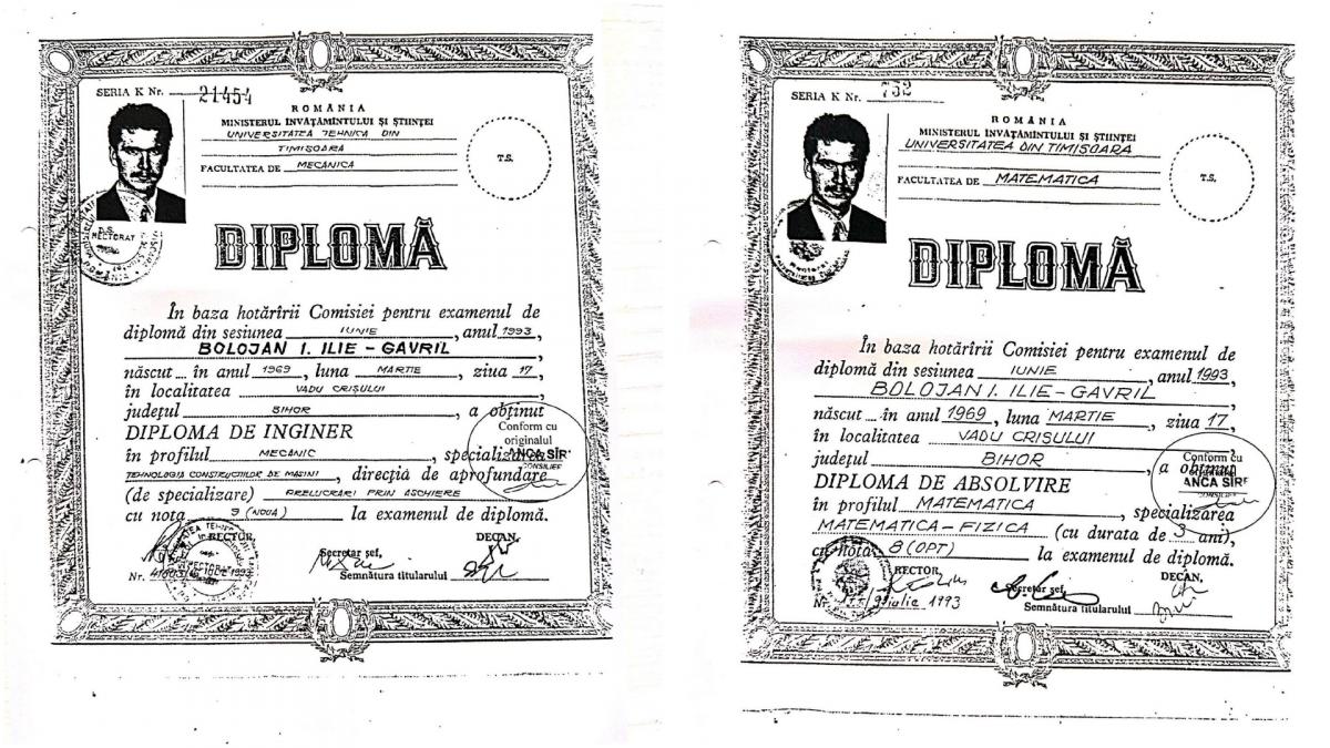 Ilie Bolojan a publicat diplomele pe Facebook